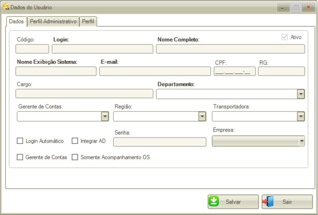 Cadastro de Usuário – Knowledge Base SmartSoftwares